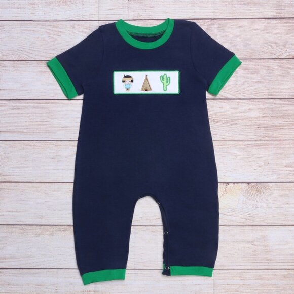 One Pieces | Baby Boys Boutique Native American Tipi Cactus Short ...